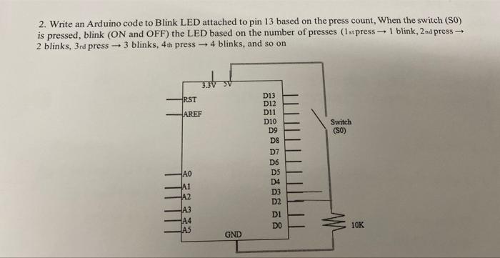 Solved int pushButton = 2;void setup () {}void loop () { | Chegg.com