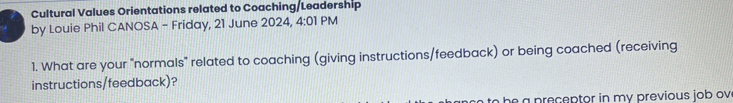 Solved Cultural Values Orientations related to | Chegg.com