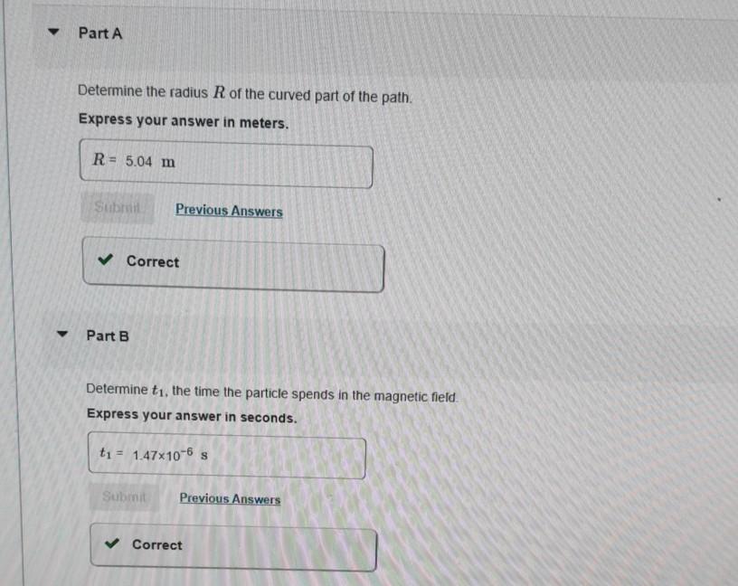Solved A particle with charge 2.40 LC and mass 3. 20x10-11 | Chegg.com