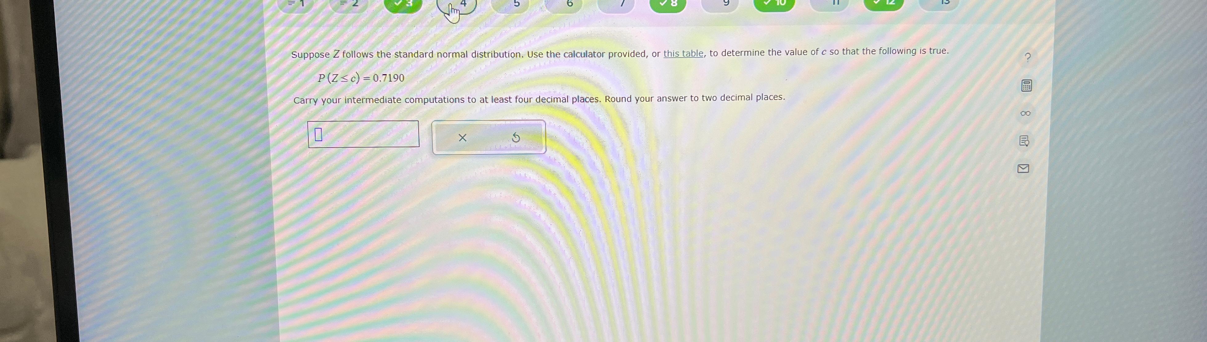 Solved Suppose Z ﻿follows the standard normal distribution. | Chegg.com