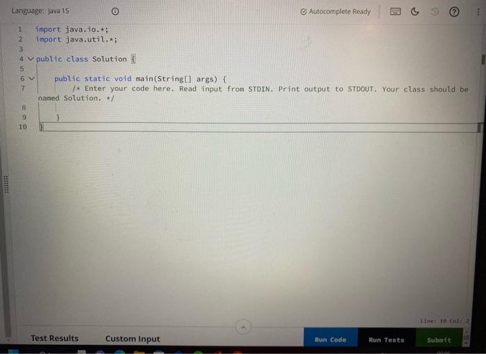 Solved In this question, implement a Java program which | Chegg.com