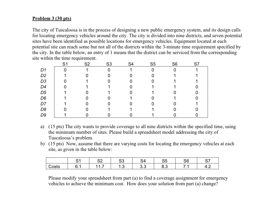 Solved please use excel and show equations and problem | Chegg.com