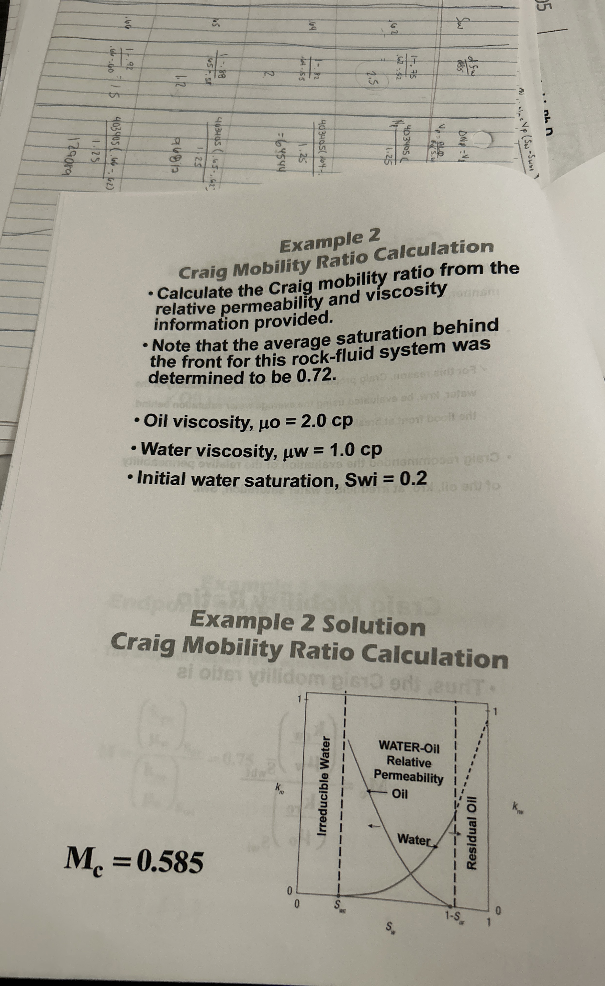 Solved Example 2Craig Mobility Ratio CalculationCalculate | Chegg.com