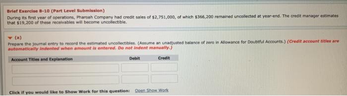 Solved Brief Exercise 8-10 (Part Level Submission) During | Chegg.com