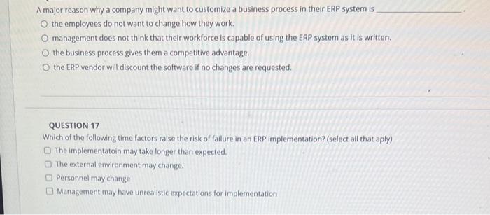 Solved A major reason why a company might want to customize | Chegg.com