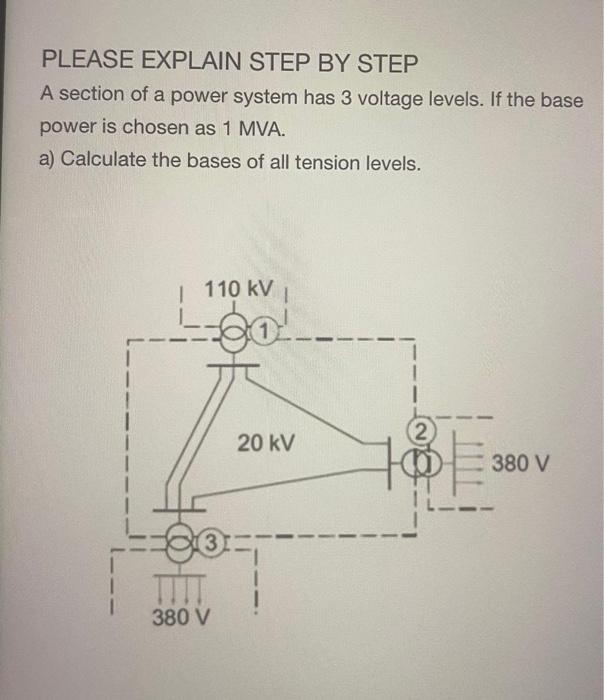 Solved PLEASE EXPLAIN STEP BY STEP A section of a power | Chegg.com
