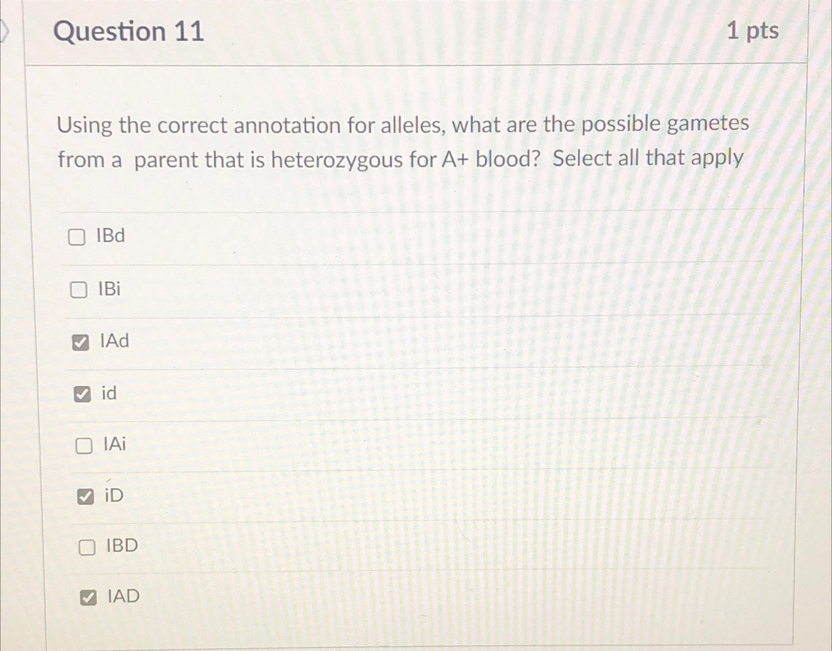 Solved Question 111ptsUsing the correct annotation for | Chegg.com