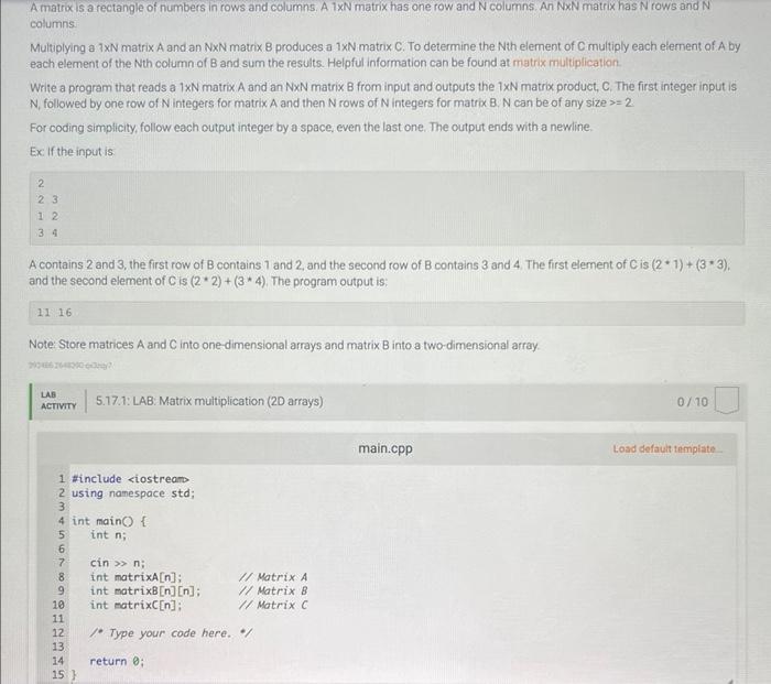 Solved A matrixis a rectangle of numbers in rows and | Chegg.com