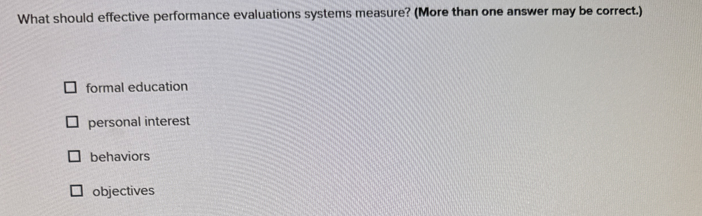 Solved What should effective performance evaluations systems | Chegg.com