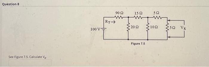 Solved See Figure 7.5. Calculate Vx | Chegg.com