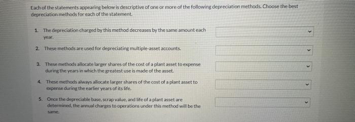 Solved Each of the statements appearing below is descriptive | Chegg.com