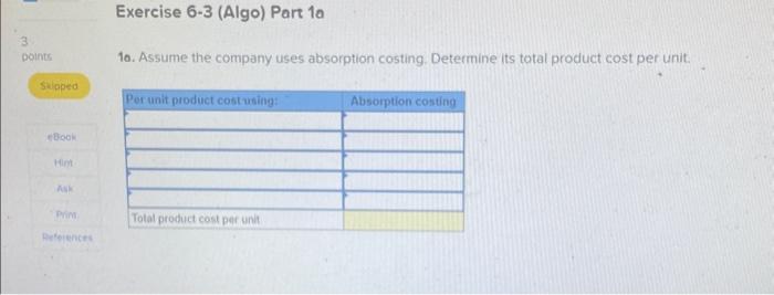 Solved Required information Exercise 6-3 (Algo) Income | Chegg.com
