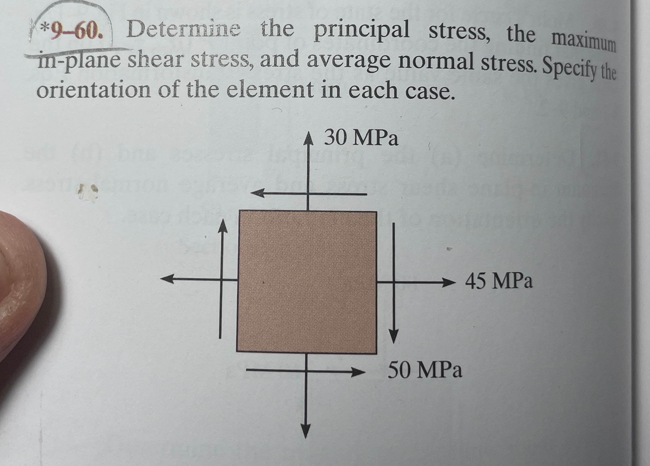 Solved *9-60. Determine the principal stress, the maximum | Chegg.com Solved *9-60. Determine the principal stress, the maximum | Chegg.com