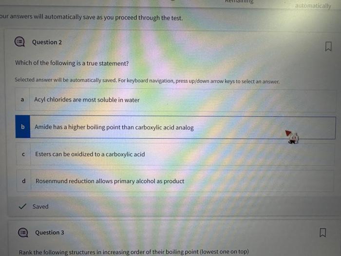 Solved ur answers will automatically save as you proceed | Chegg.com