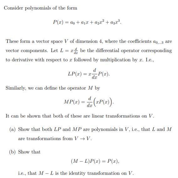 Solved Consider polynomials of the | Chegg.com