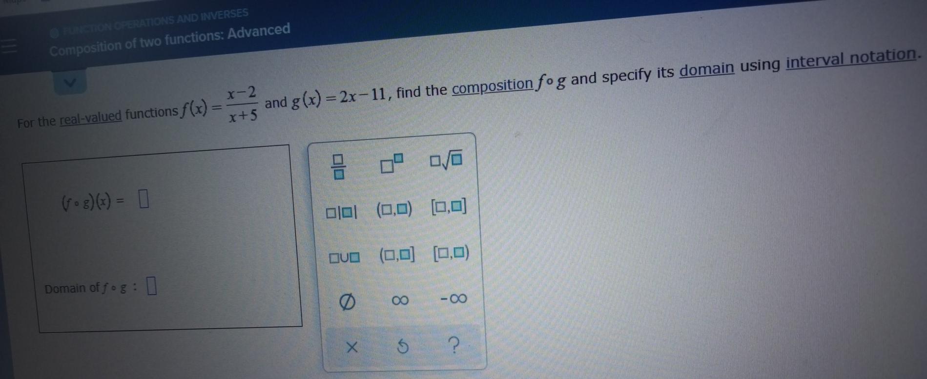 Solved CON CERATIONS AND INVERSES Composition of two | Chegg.com