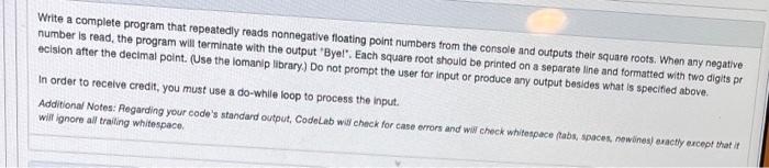 Solved Write a complete program that repeatedly reads | Chegg.com