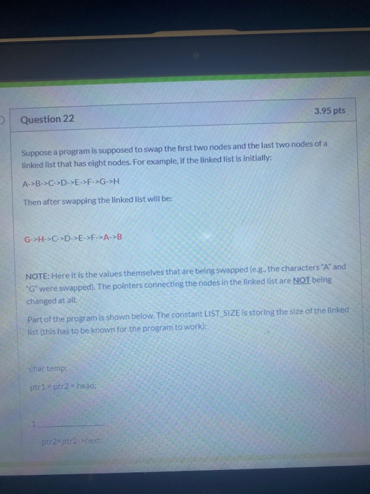 Solved 395 Pts Question 22 Suppose A Program Is Supposed To