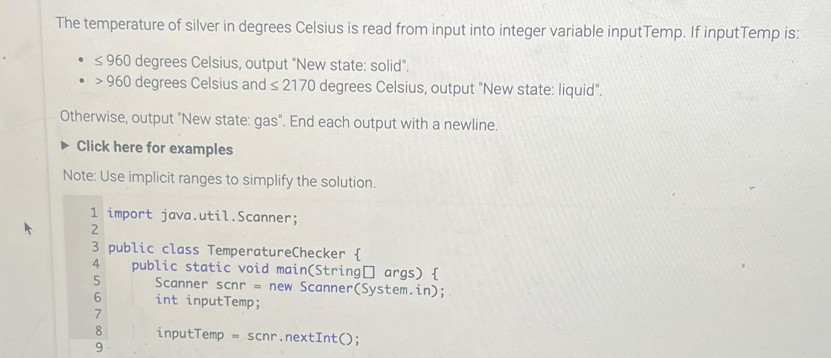 Solved The temperature of silver in degrees Celsius is read | Chegg.com