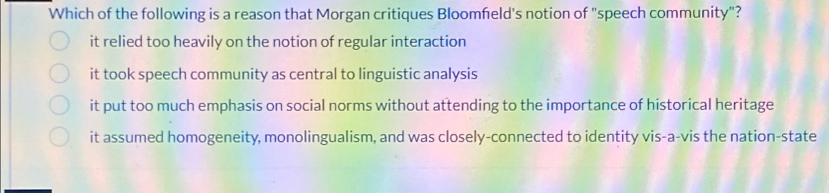 Solved Which of the following is a reason that Morgan | Chegg.com