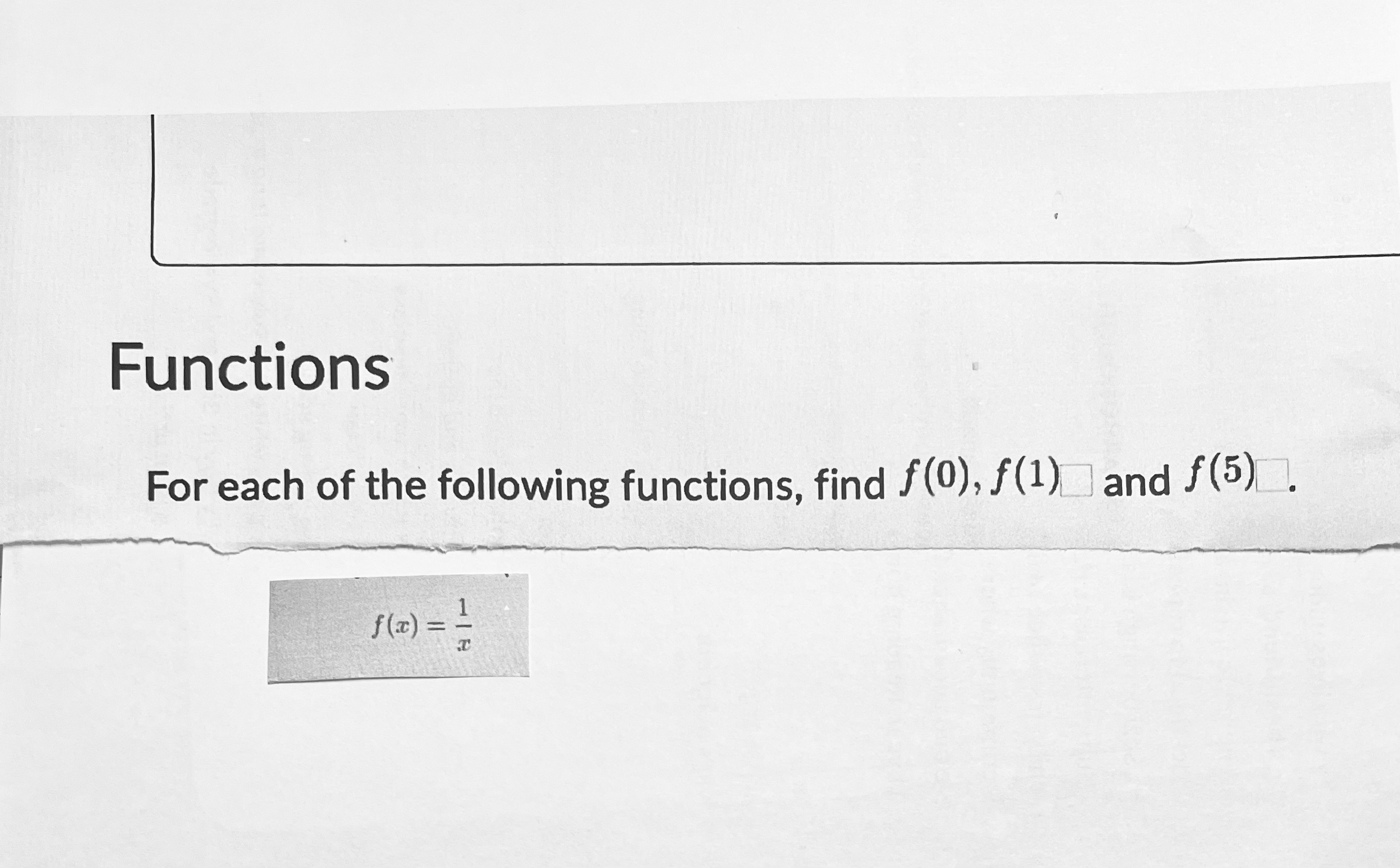FunctionsFor each of the following functions, find | Chegg.com