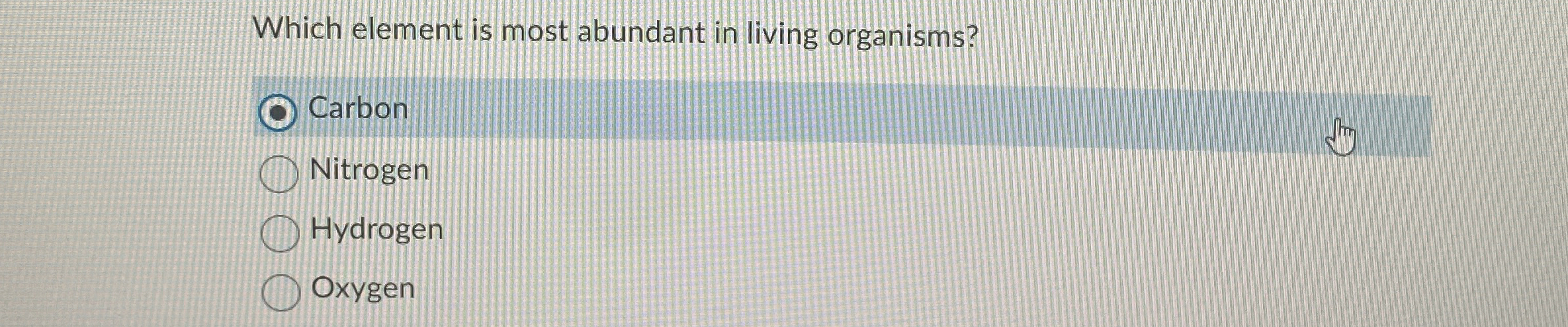 Solved Which element is most abundant in living | Chegg.com