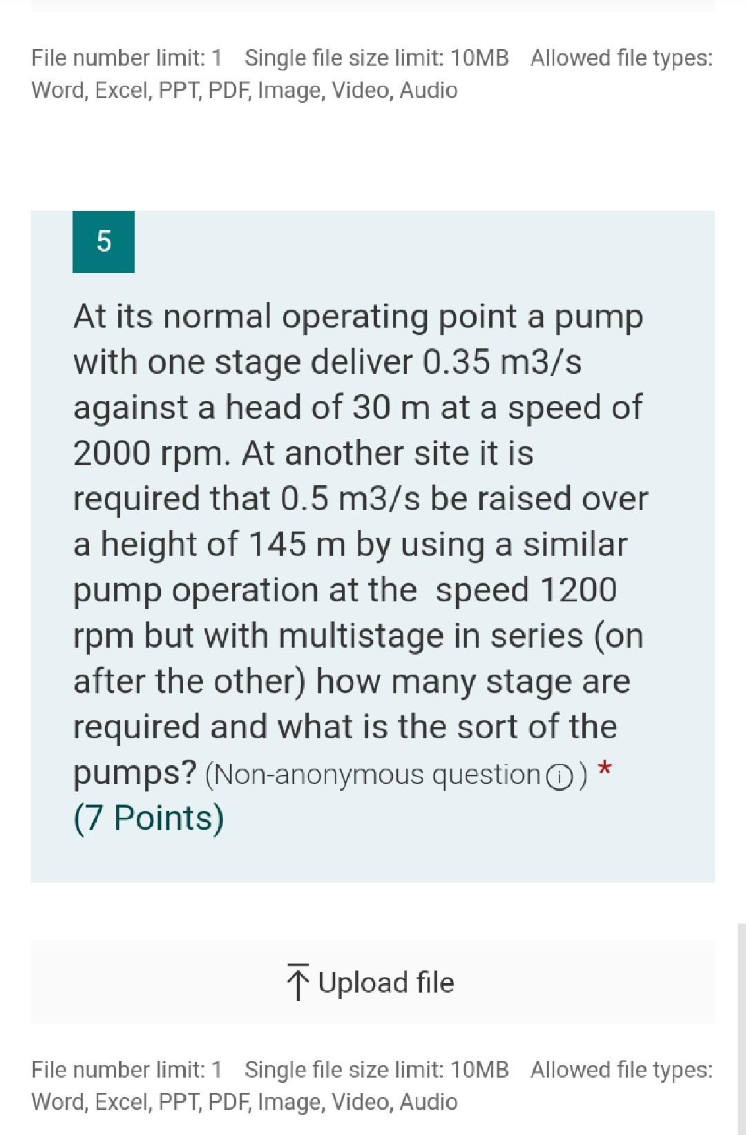 Solved File number limit: 1 Single file size limit: 10MB | Chegg.com