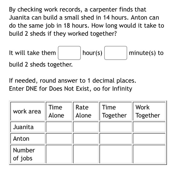 Solved By checking work records, a carpenter finds that | Chegg.com
