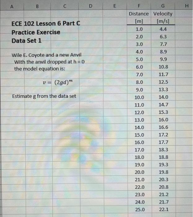 Solved need to know which formulas to put in excel to solve | Chegg.com