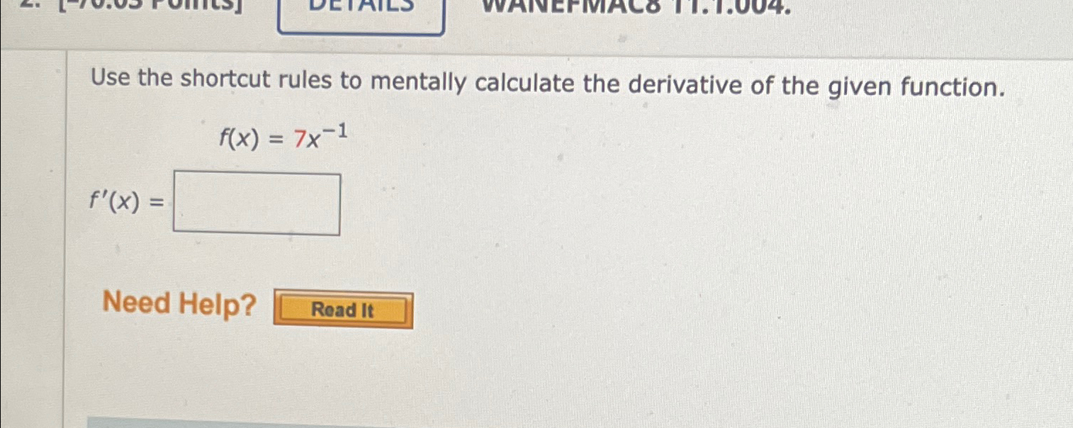 Solved Use the shortcut rules to mentally calculate the | Chegg.com