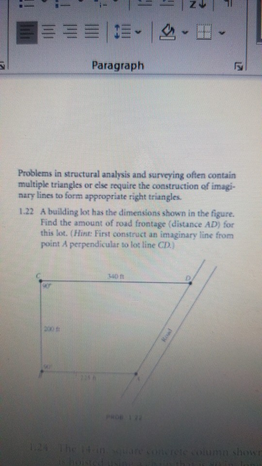 Solved I Paragraph Problems in structural analysis and | Chegg.com