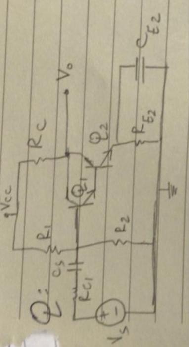 Solved draw the small signal (Hybrid Pi ) model | Chegg.com