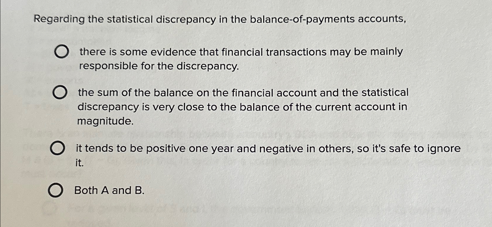 Solved Regarding the statistical discrepancy in the | Chegg.com
