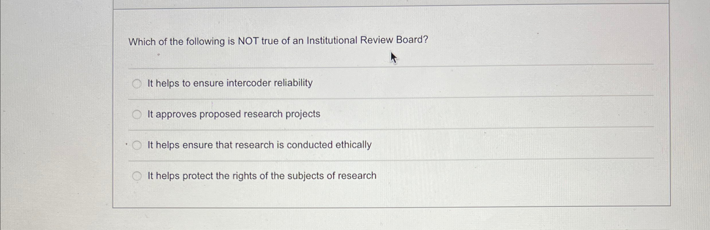 Solved Which of the following is NOT true of an | Chegg.com