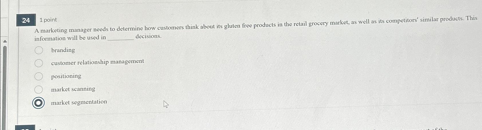 Solved 241 ﻿pointA marketing manager needs to determine how | Chegg.com