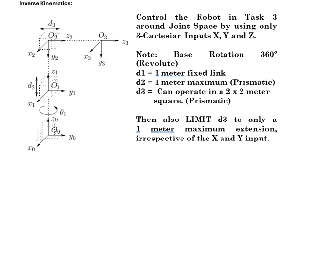 Solved Inverse Kinematics:Control the Robot in Task 3 | Chegg.com