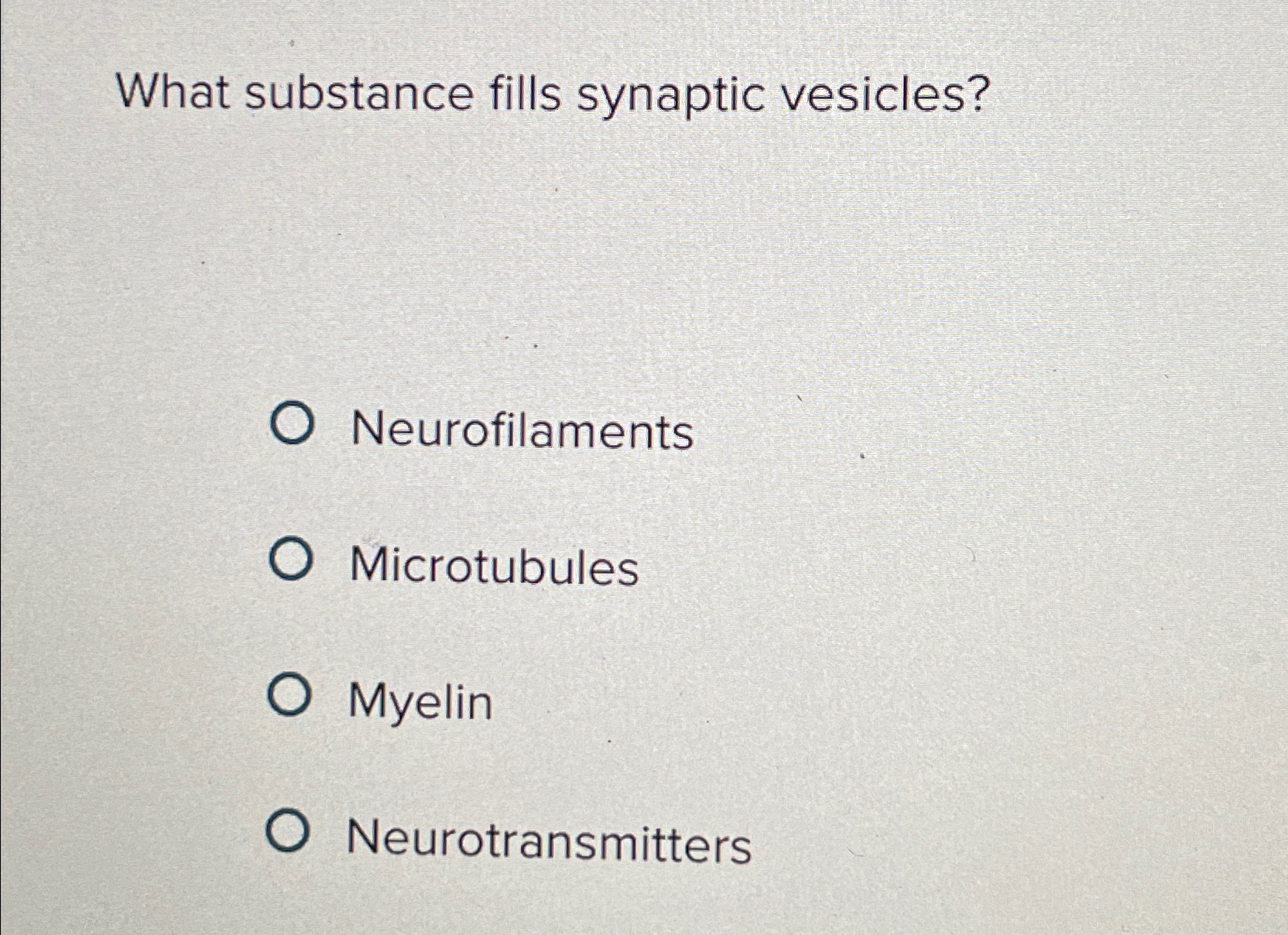 Solved What substance fills synaptic | Chegg.com