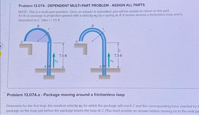 Solved Problem 13.074 - DEPENDENT MULTI-PART PROBLEM - | Chegg.com