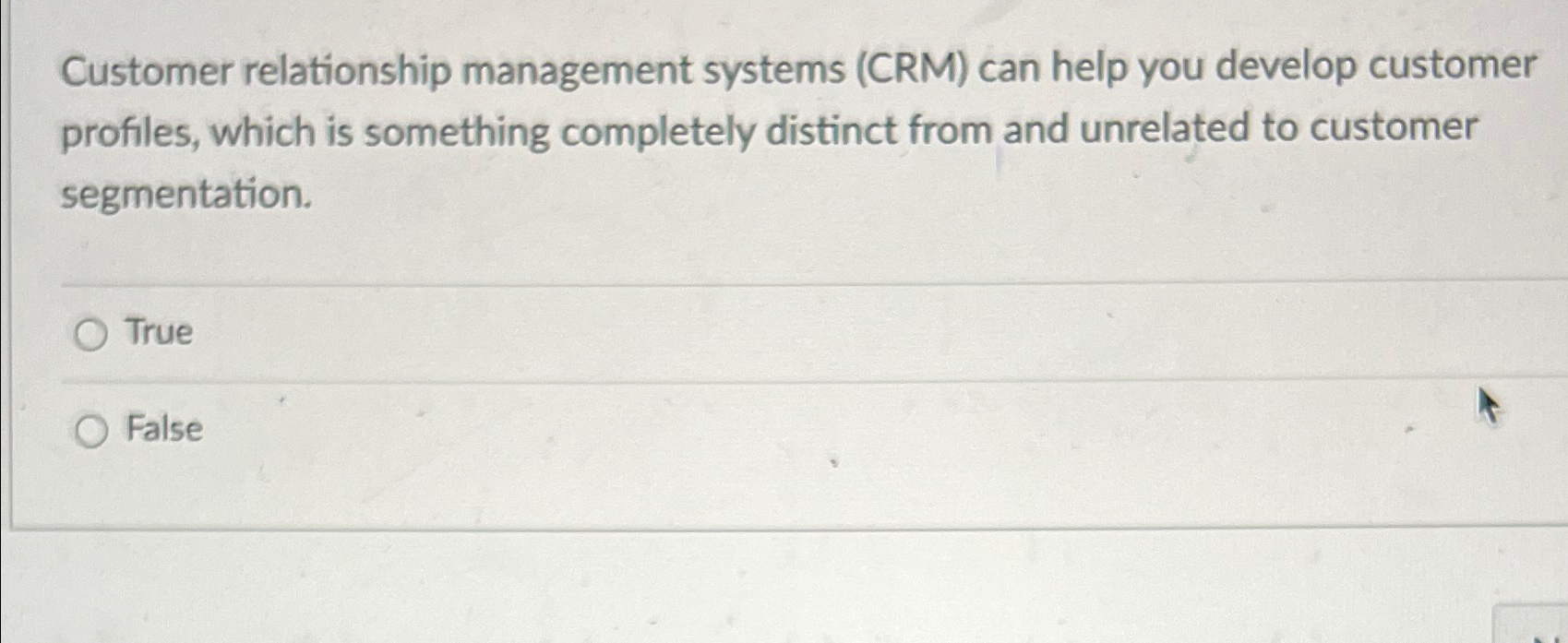 Solved Customer relationship management systems (CRM) ﻿can | Chegg.com