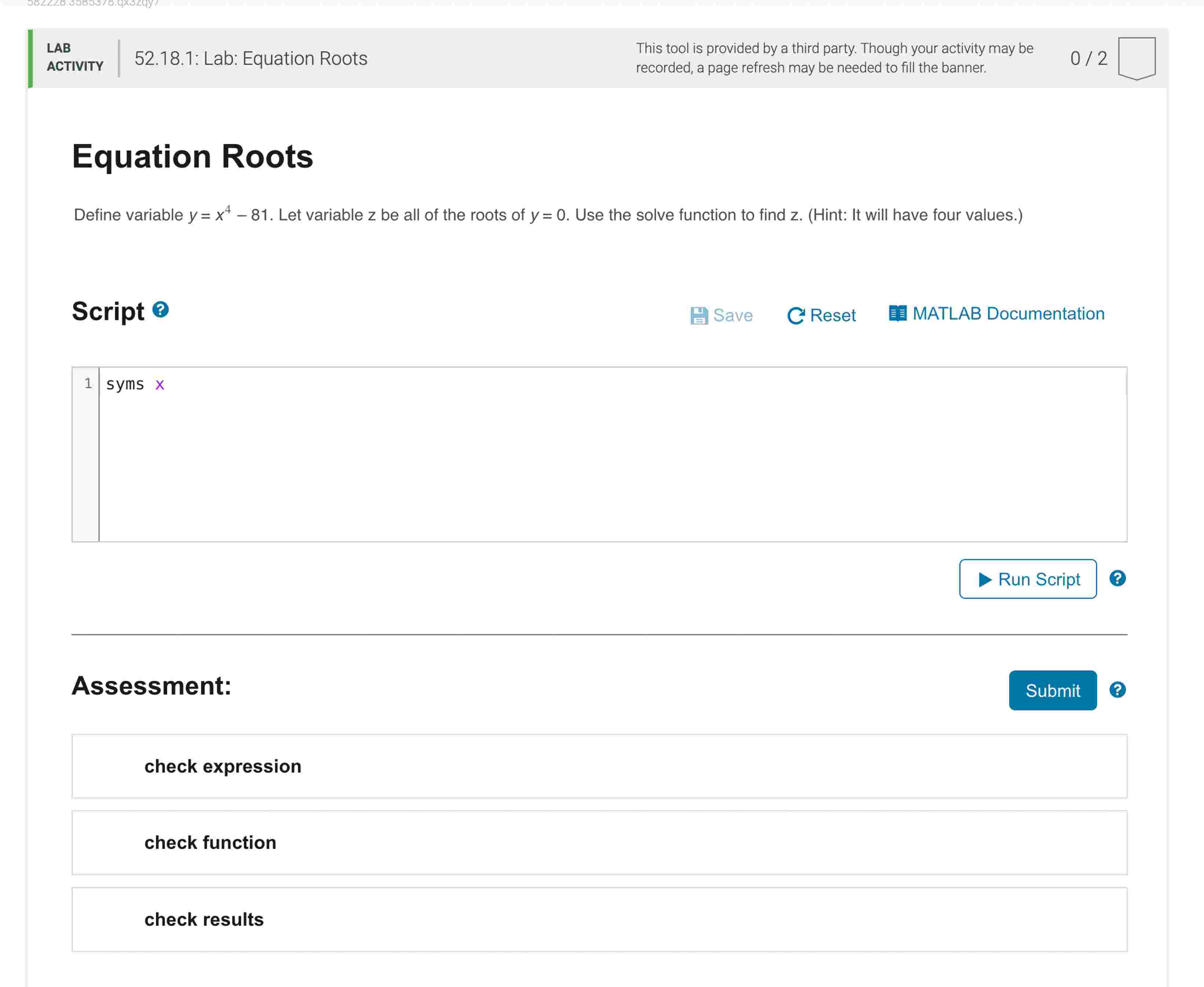 Solved by an EXPERT Can you give me a Matlab code for this please thank ...