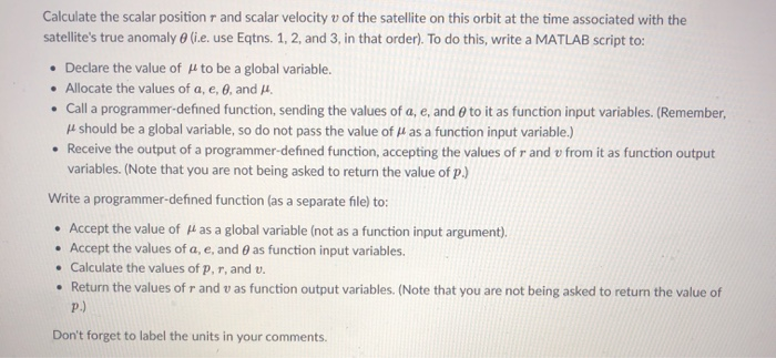 Solved Problem 2 Two key pieces of information in orbital | Chegg.com