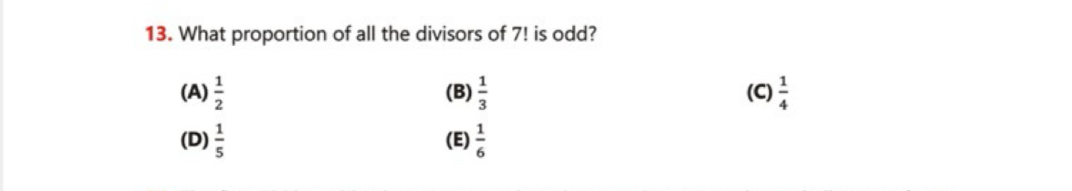Solved What Proportion Of All The Divisors Of 7 ﻿is