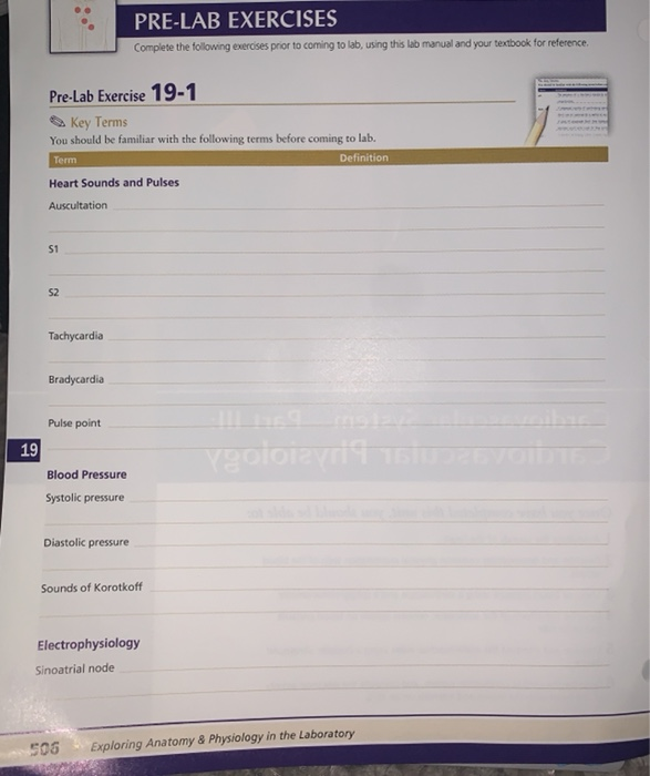 Solved PRE-LAB EXERCISES Complete the following exercises | Chegg.com