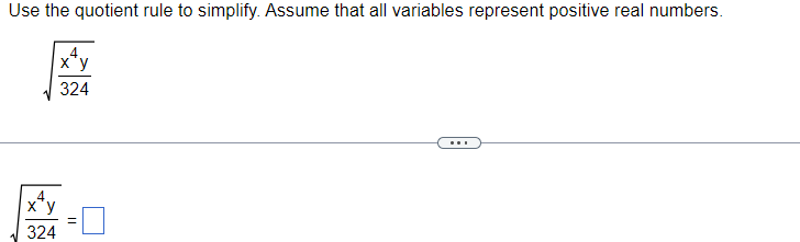 Solved Use the quotient rule to simplify. Assume that all | Chegg.com