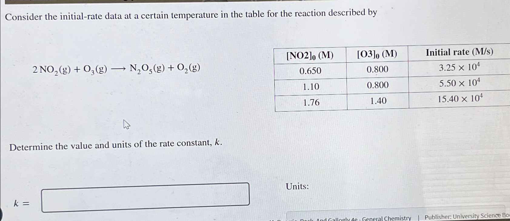 Solved Consider the initial-rate data at a certain | Chegg.com