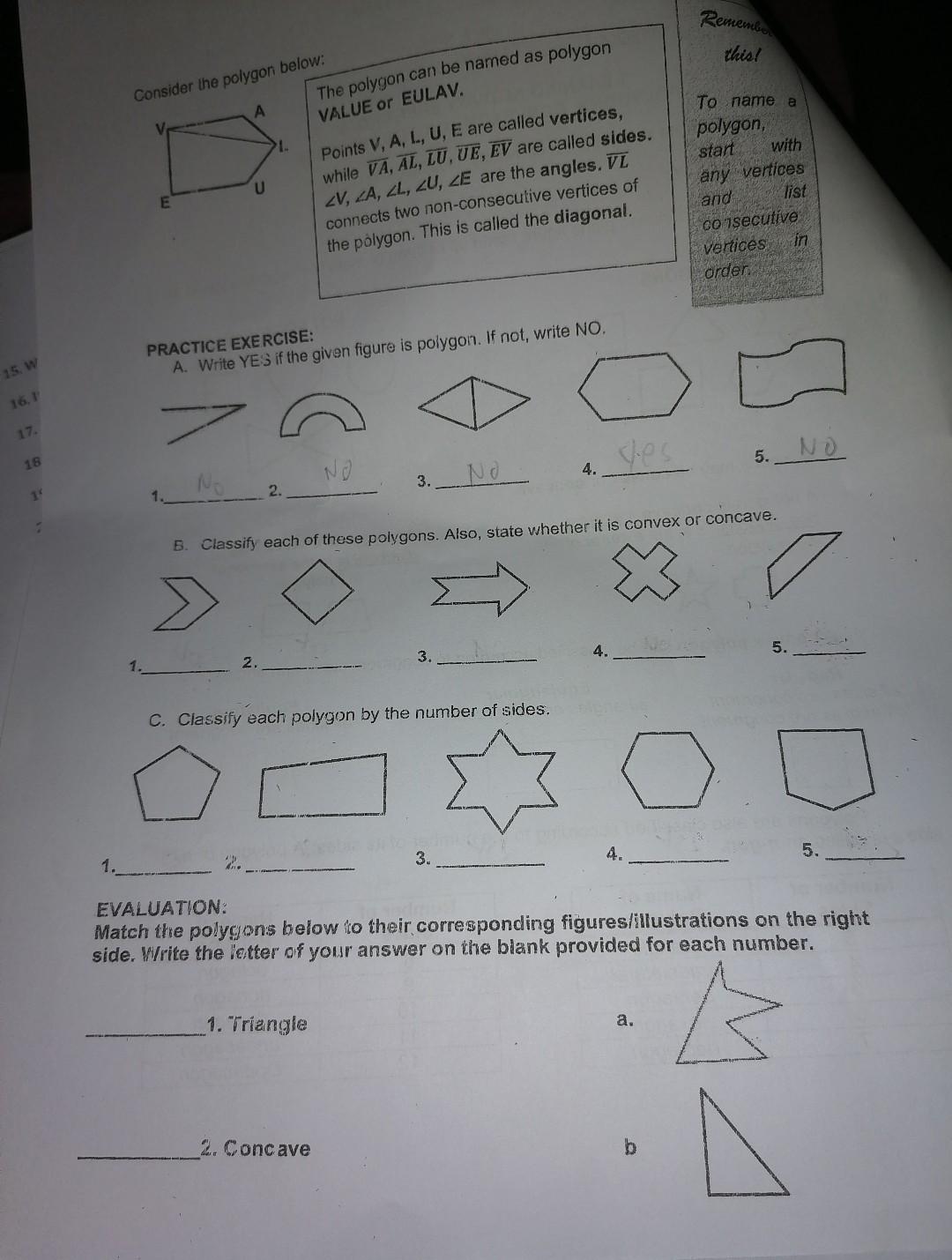 Solved Remember this! Consider the polygon below: The | Chegg.com