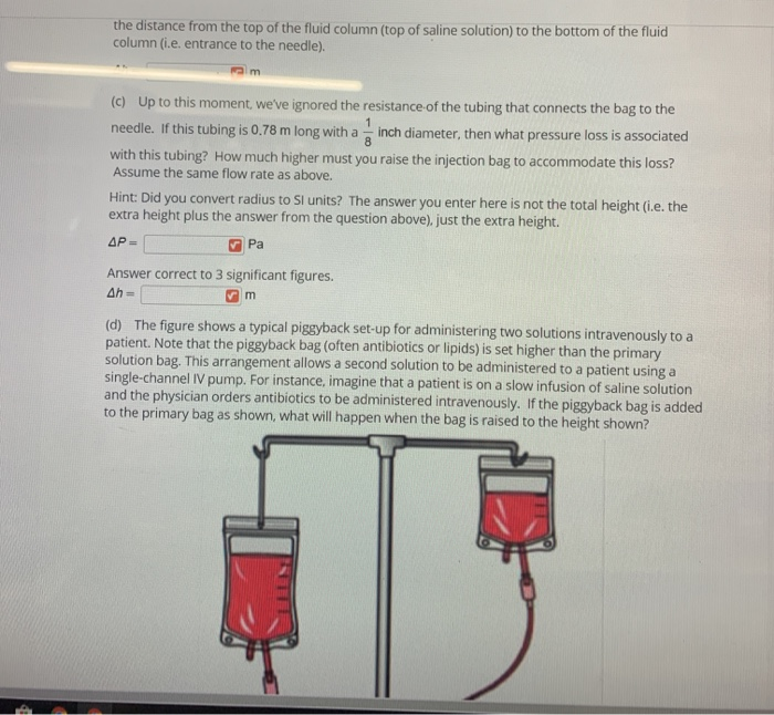 Solved Homework: Poiseuille's Law - IV Injections Please | Chegg.com