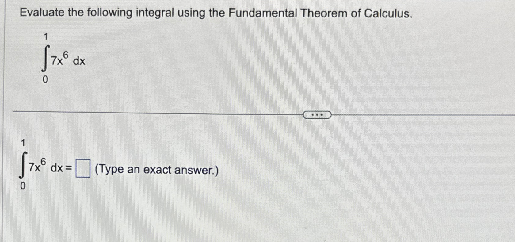 Solved Evaluate the following integral using the Fundamental | Chegg.com