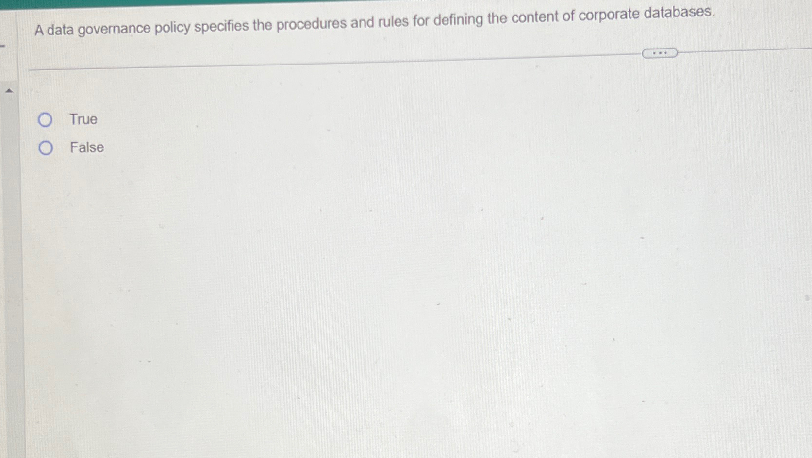 Solved A data governance policy specifies the procedures and | Chegg.com