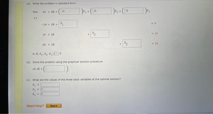 Consider the following linear program and answer the | Chegg.com